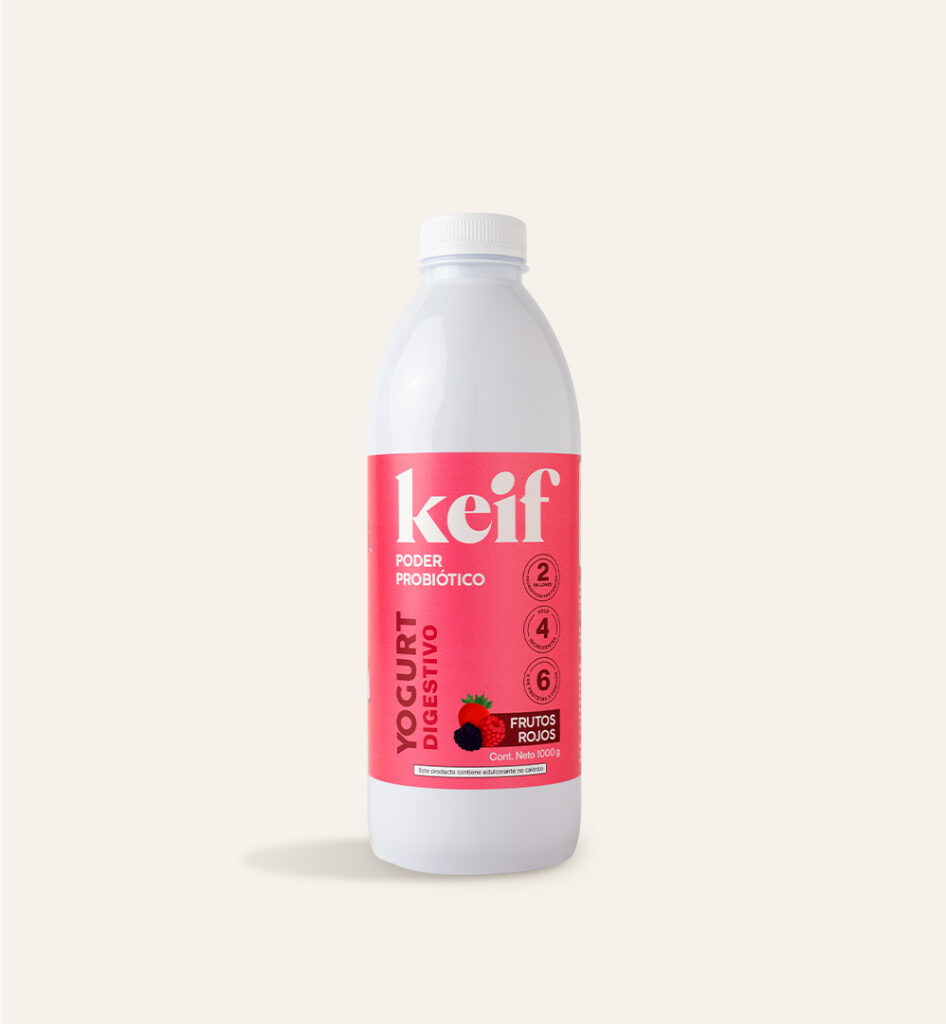Yogurt Digestivo Frutos Rojos - Keif Probióticos