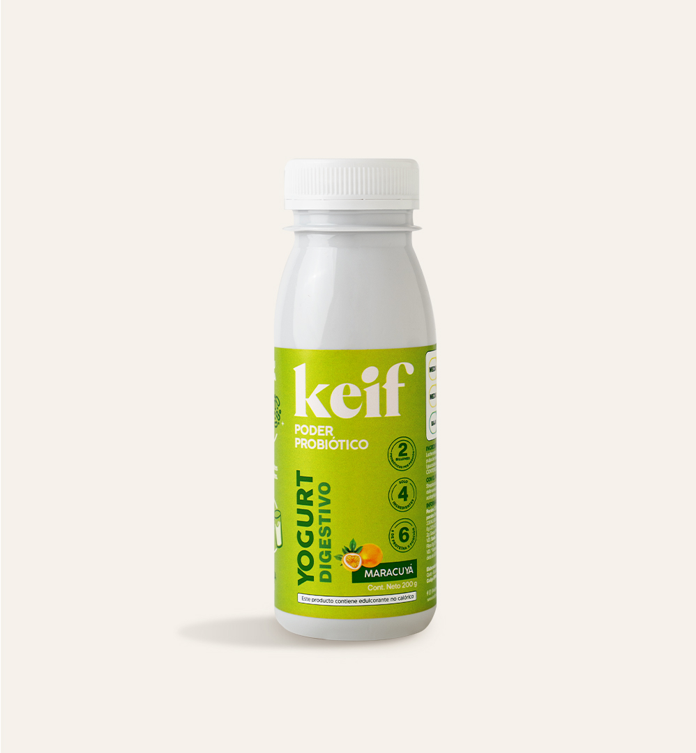 Yogurt Digestivo Maracuyá - Keif Probióticos