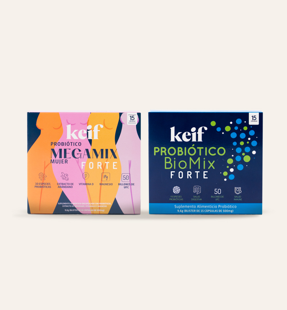 Keif Essentials (Megamix Forte + Biomix Forte) - Keif Probióticos